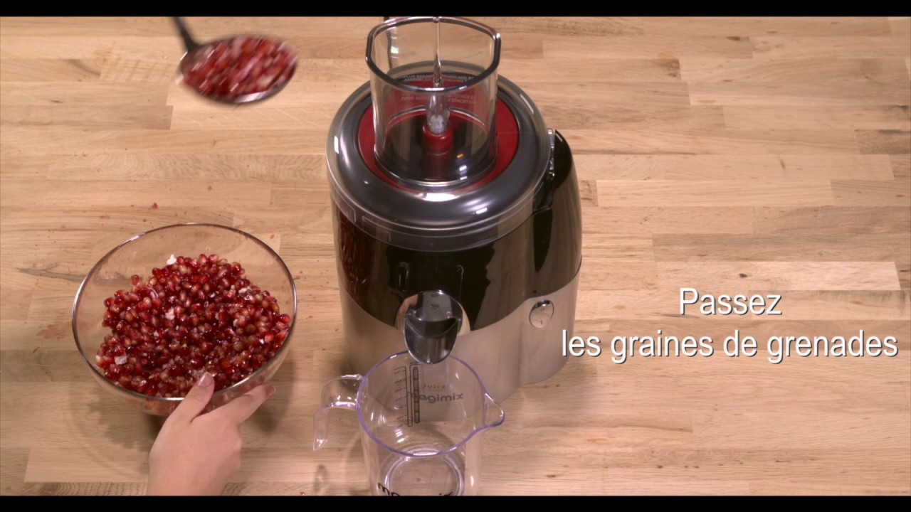 Recette du jus de grenade au Juice Expert 3 Magimix - YouTube