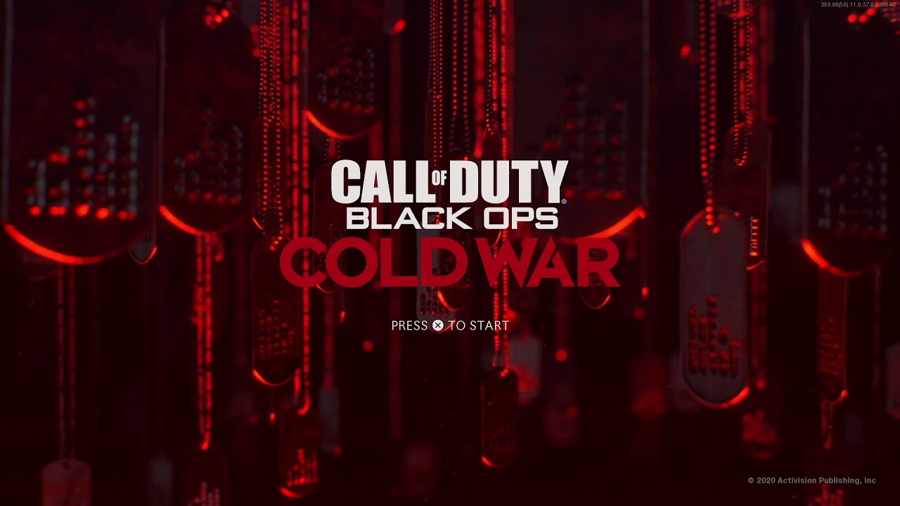 Call of Duty: Black Ops - Cold War Title Screen (PC, PS4, PS5, X1, Xbox ...