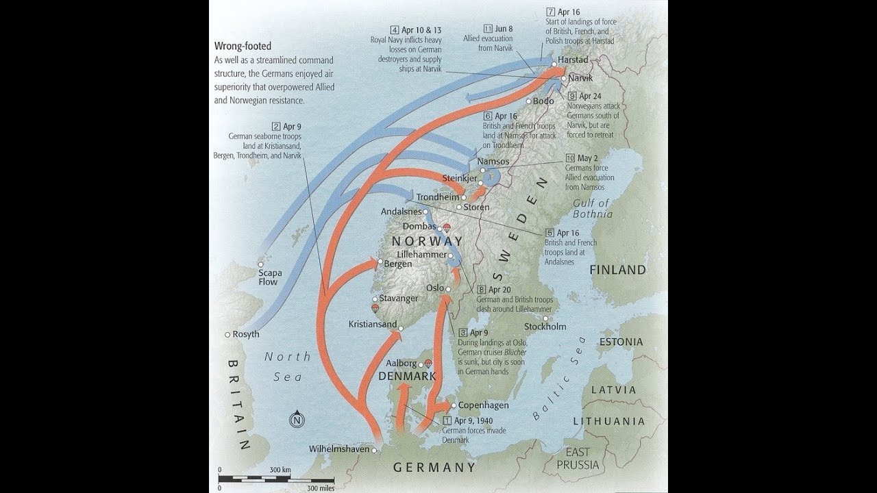 The Invasion of Norway - Order of Battle: Blitzkrieg - Part 6 - YouTube