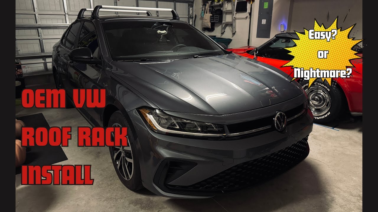 OEM VW Roof rack install on the 2025 Jetta - YouTube
