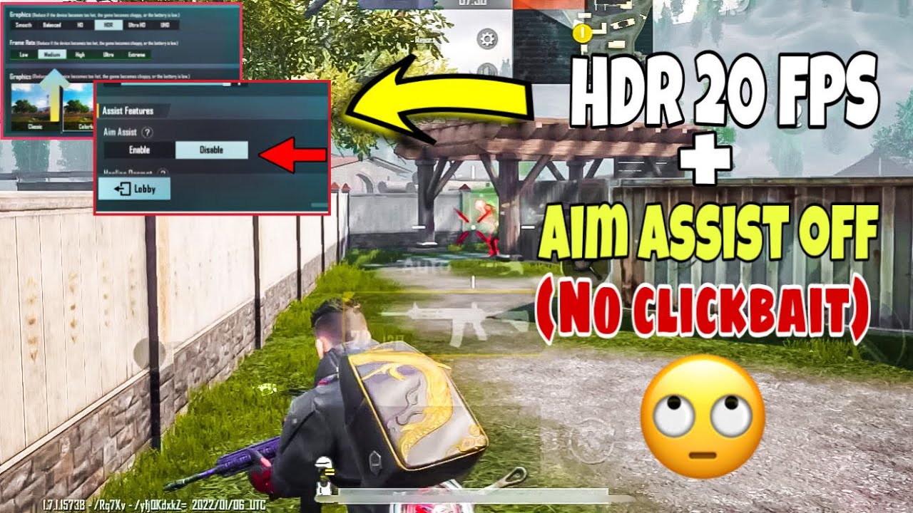 HDR 20 Fps + Aim Assist OFF Challenge ⚡️ || Inspired By Star Captain ...