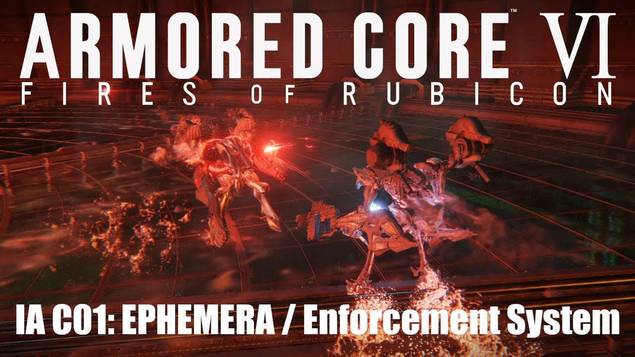 Armored Core 6 Boss Fight: IA C01: EPHEMERA / Enforcement System - YouTube
