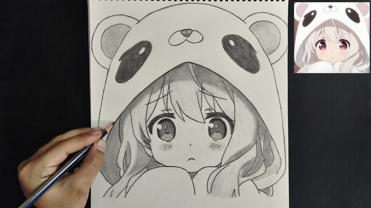 How to draw cute anime girl / Easy tutorial drawing step by step - YouTube