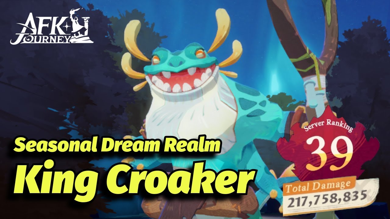 Seasonal Dream Realm Boss - King Croaker (AFK Journey) - YouTube