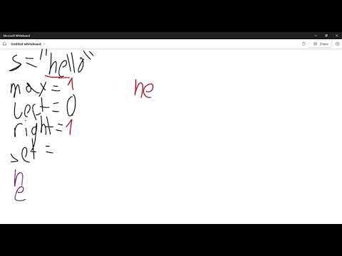 LeetCode #3 Longest Substring || Full Walkthrough - YouTube
