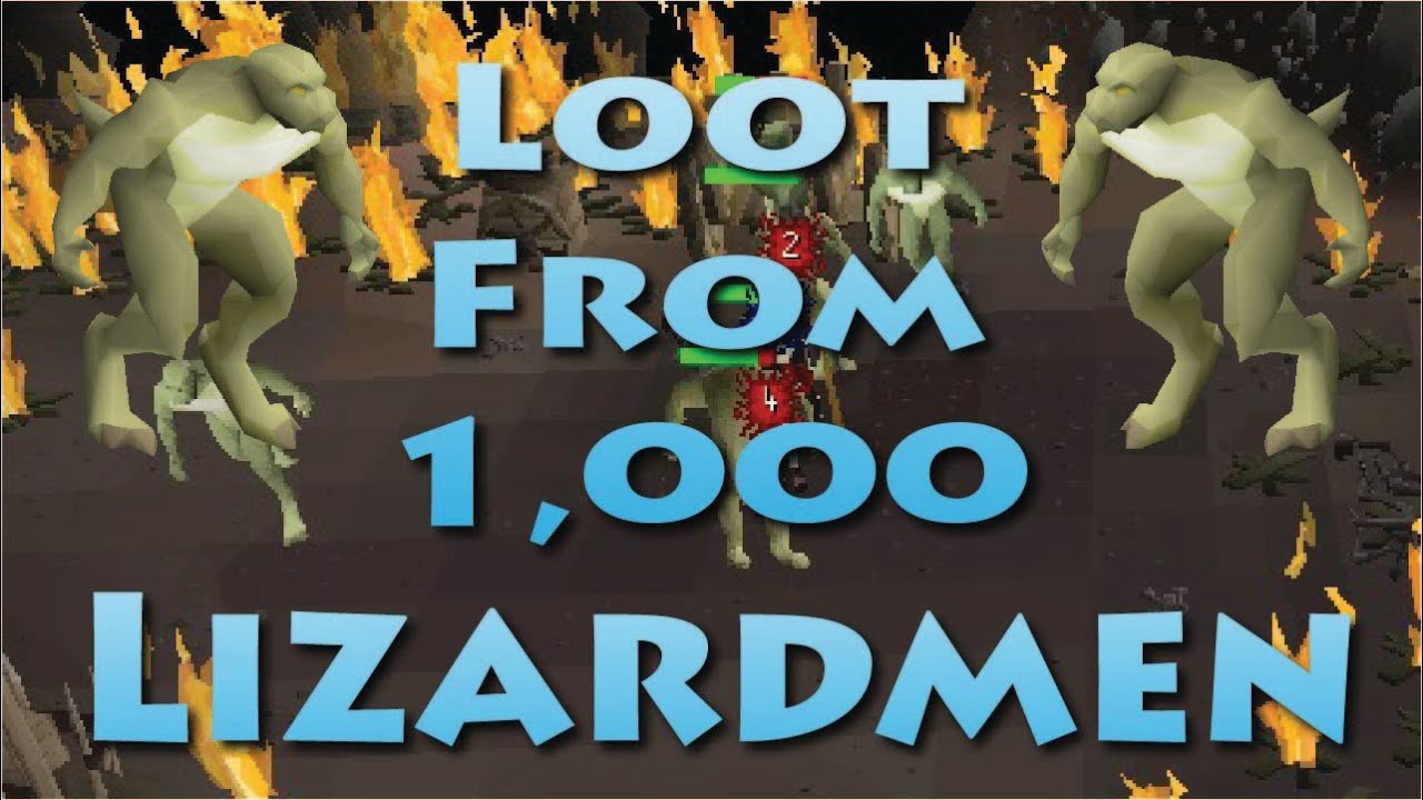Runescape - Loot from 1000 Lizardmen - YouTube