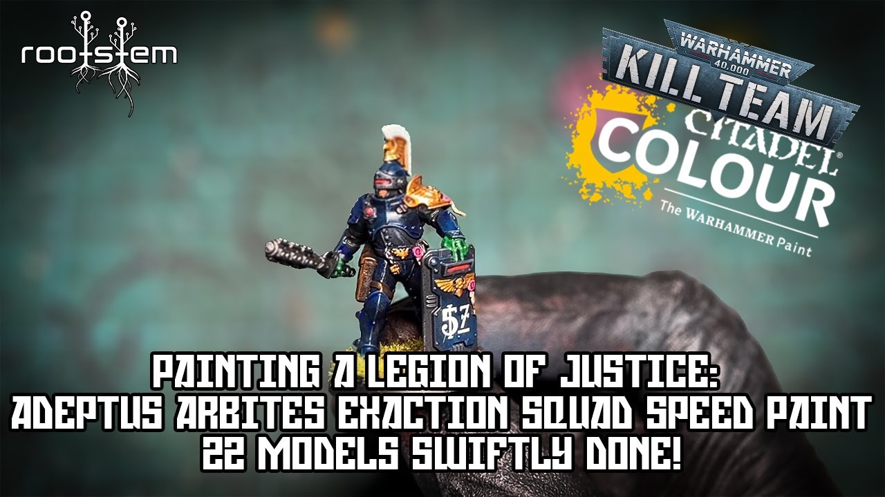 Efficient Adeptus Arbites Kill Team Painting - 22 Models in a Flash ...