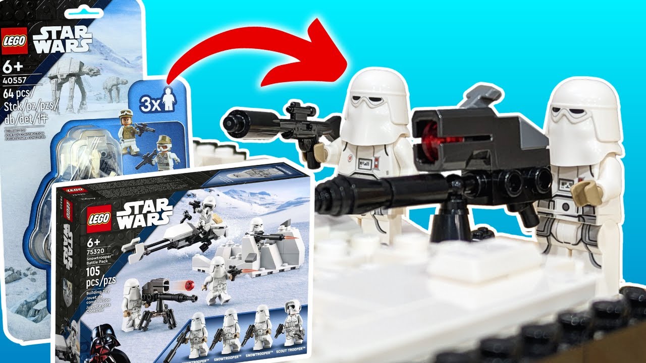 I made the Battle of Hoth from These 2 LEGO Star Wars Sets - YouTube