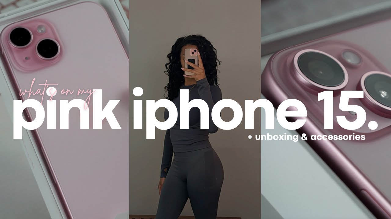 UNBOXING IPHONE 15 (PINK) | SETUP + WHAT'S ON MY IPHONE & CUSTOMIZATION ...