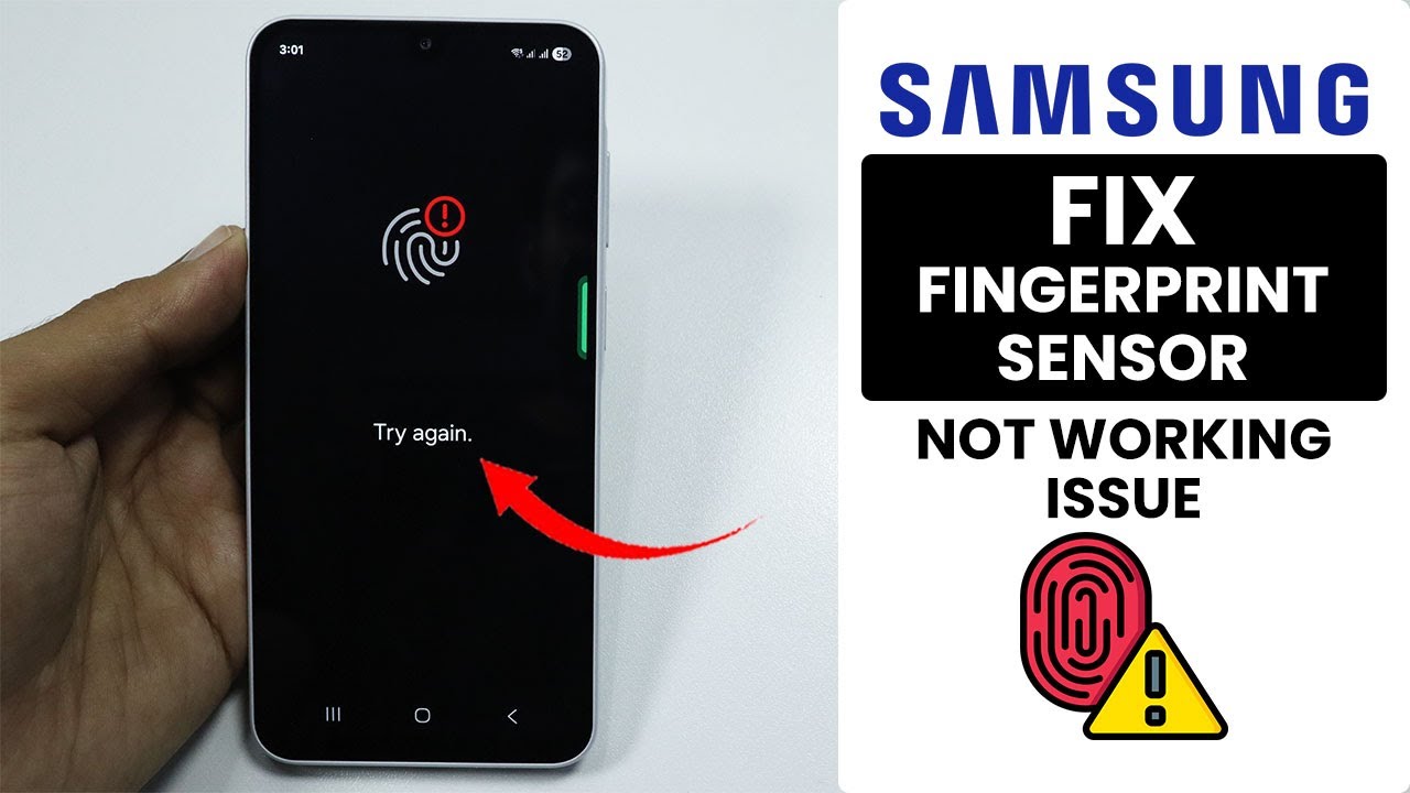 [Fixed] Samsung Fingerprint Sensor Not Working/Responding Problem - YouTube