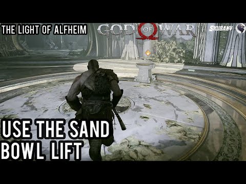 Use The Sand Bowl Lift | The Light of Alfheim  |  God Of War |   Walkthrough Gameplay  4K