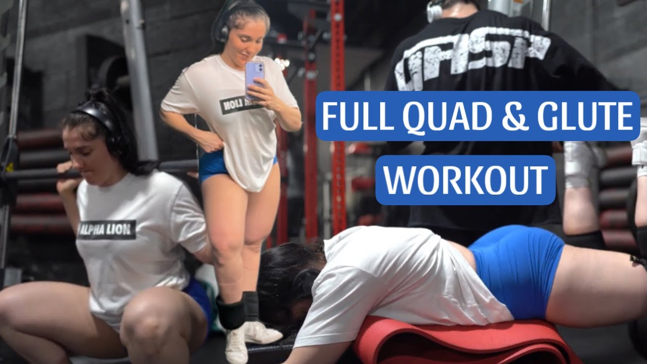 Full Quad & Glute Workout | Pre & Post Workout Routine - YouTube