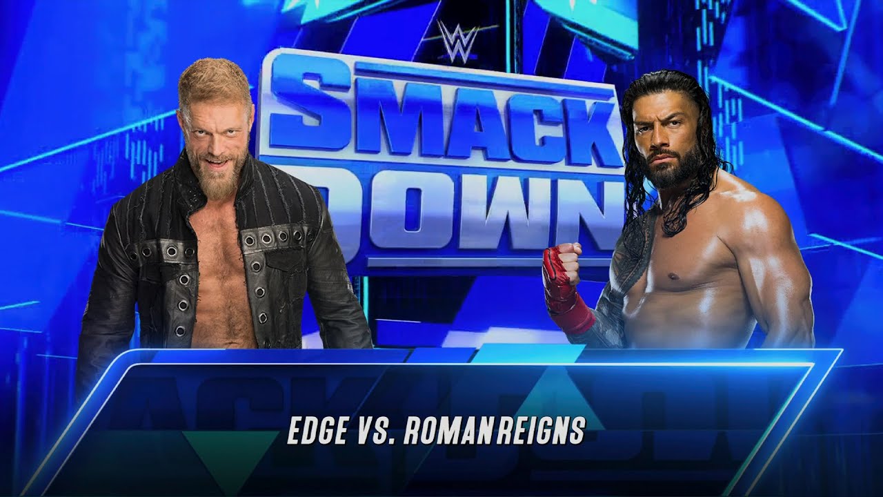 EDGE VS ROMAN REIGNS | BEST OF 7 | MATCH 3 | 2 OF 3 FALLS - YouTube