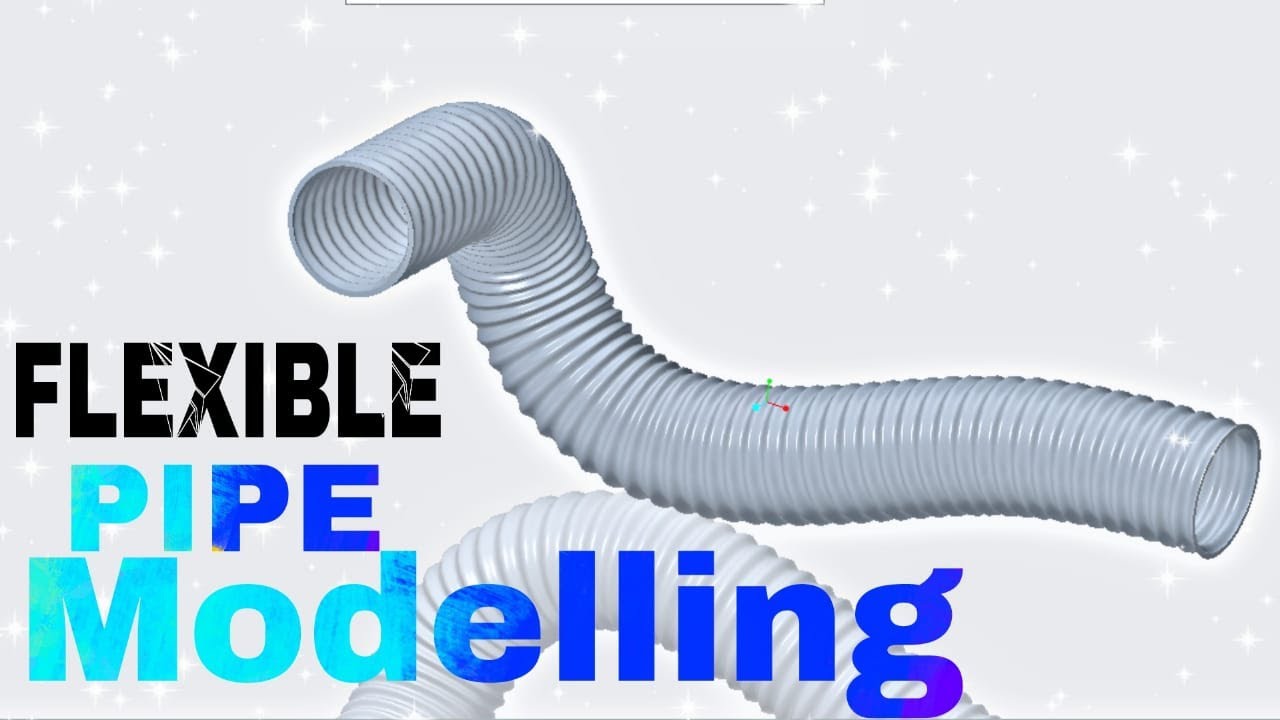 Creating a " FLEXIBLE PIPE " in creo parametric 7.0 with GD&T. - YouTube