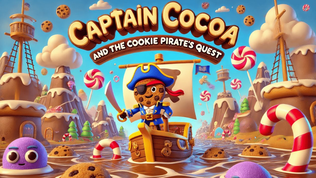 Captain Cocoa and the Cookie Pirates Quest | Read Aloud Animated Story ...