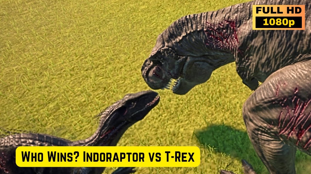 Who wins? Indoraptor vs T-Rex! | Jurassic World Evolution - YouTube