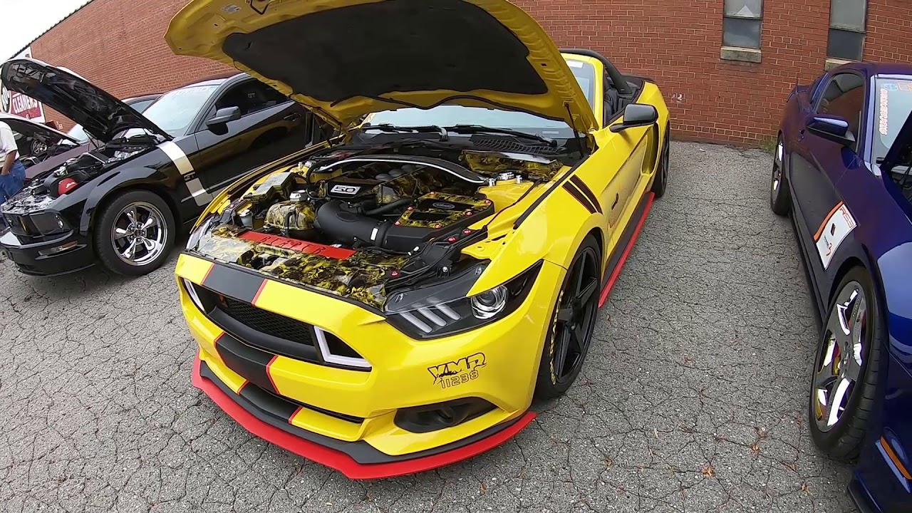 Cars and Coffee mustangs challengers and more!!! - YouTube