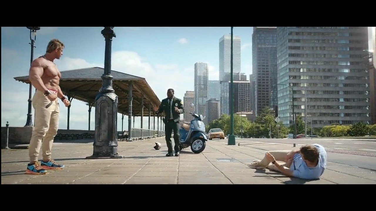 Free guy fight scene with taking Captain America Shield and Hulk hand ...