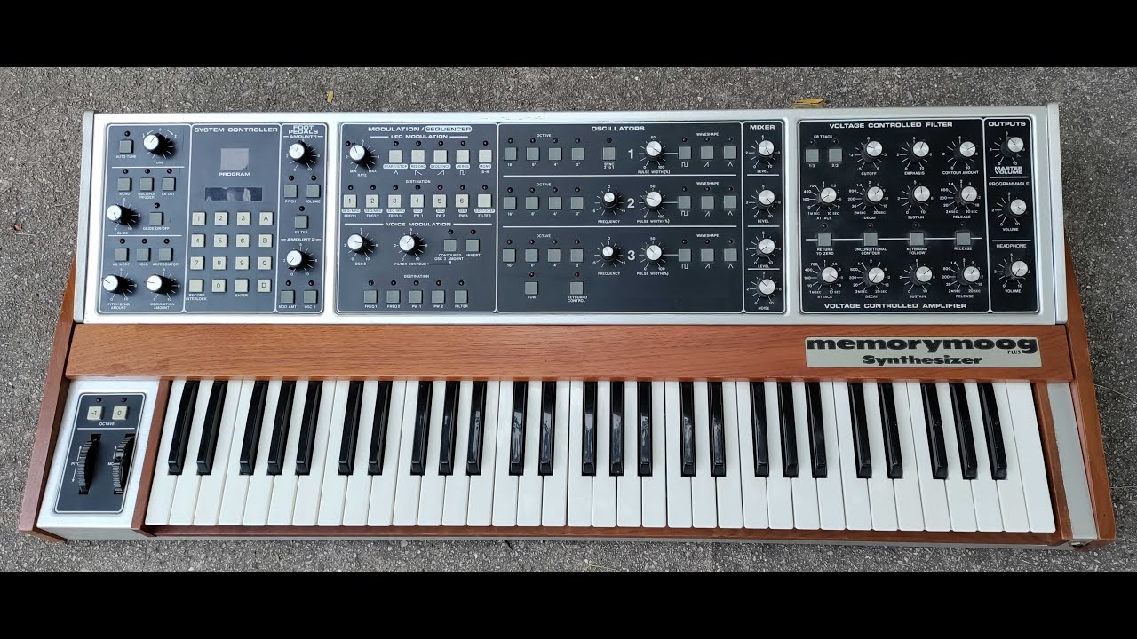 Moog Memorymoog Plus For Sale -Borish Electronics- - YouTube