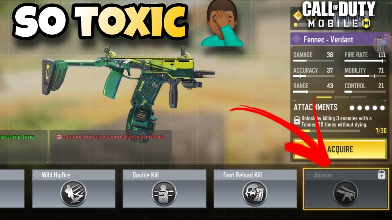 AKIMBO FENNEC in COD MOBILE... - YouTube