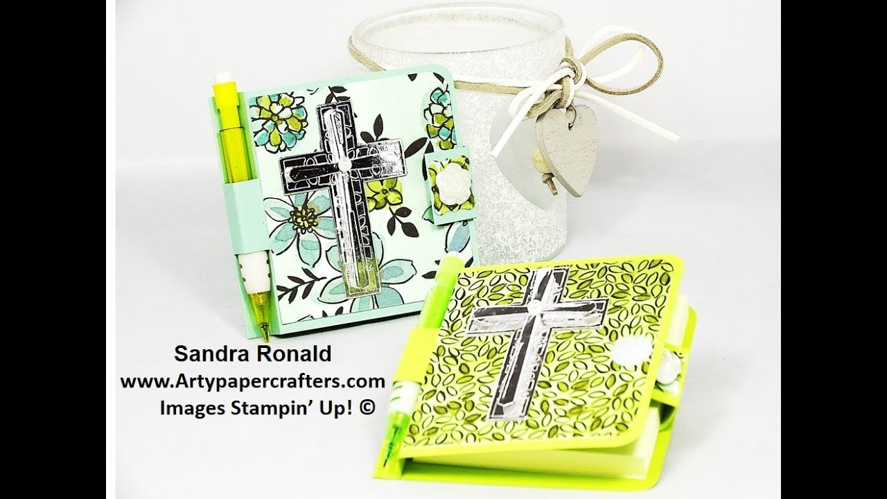 Handmade Mini Post It Note Book with Velcro Fastening ...