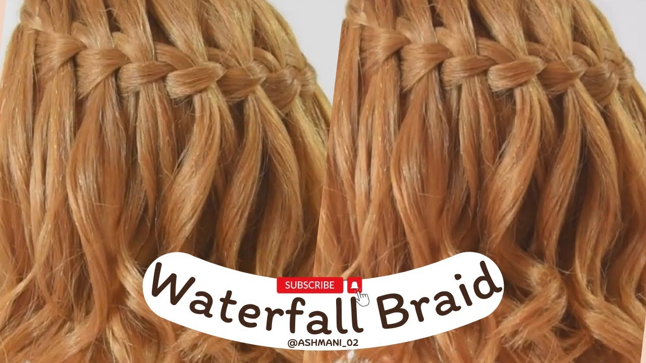 How to do a waterfall braid step by step // very easy & quick waterfall ...