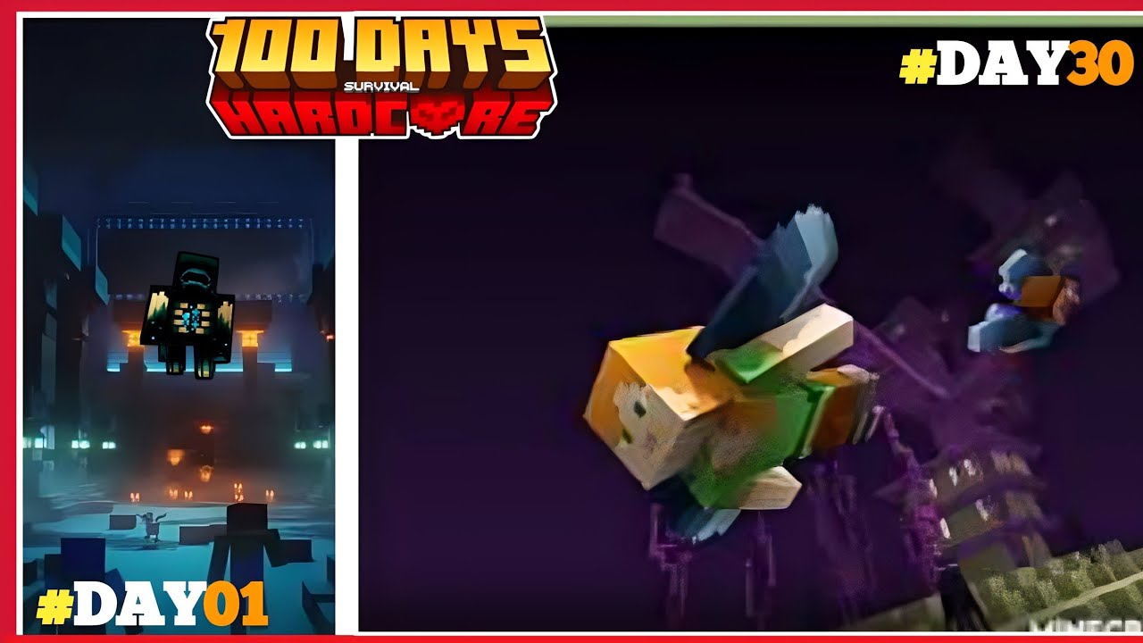 I Survived 100 days in Minecraft Hardcore || Minecraft 100 days || 100 ...