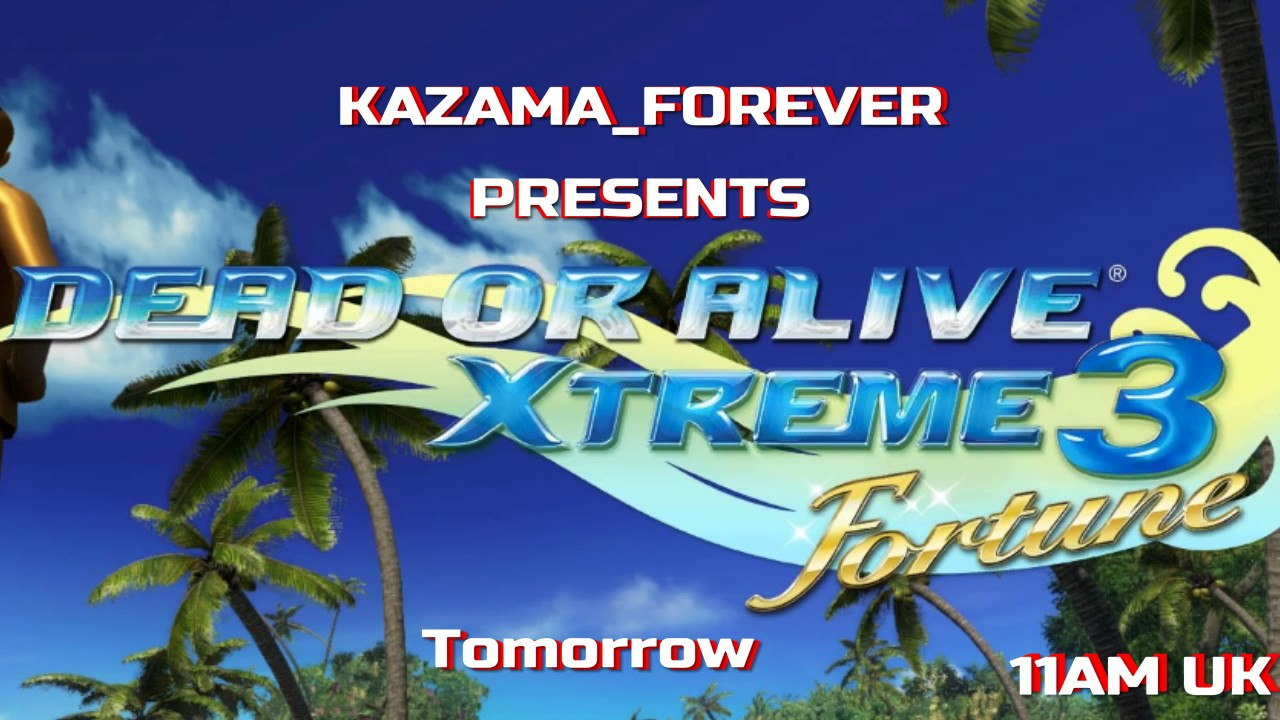 DOAX3 LIVE STREAM Tomorrow 11AM - YouTube