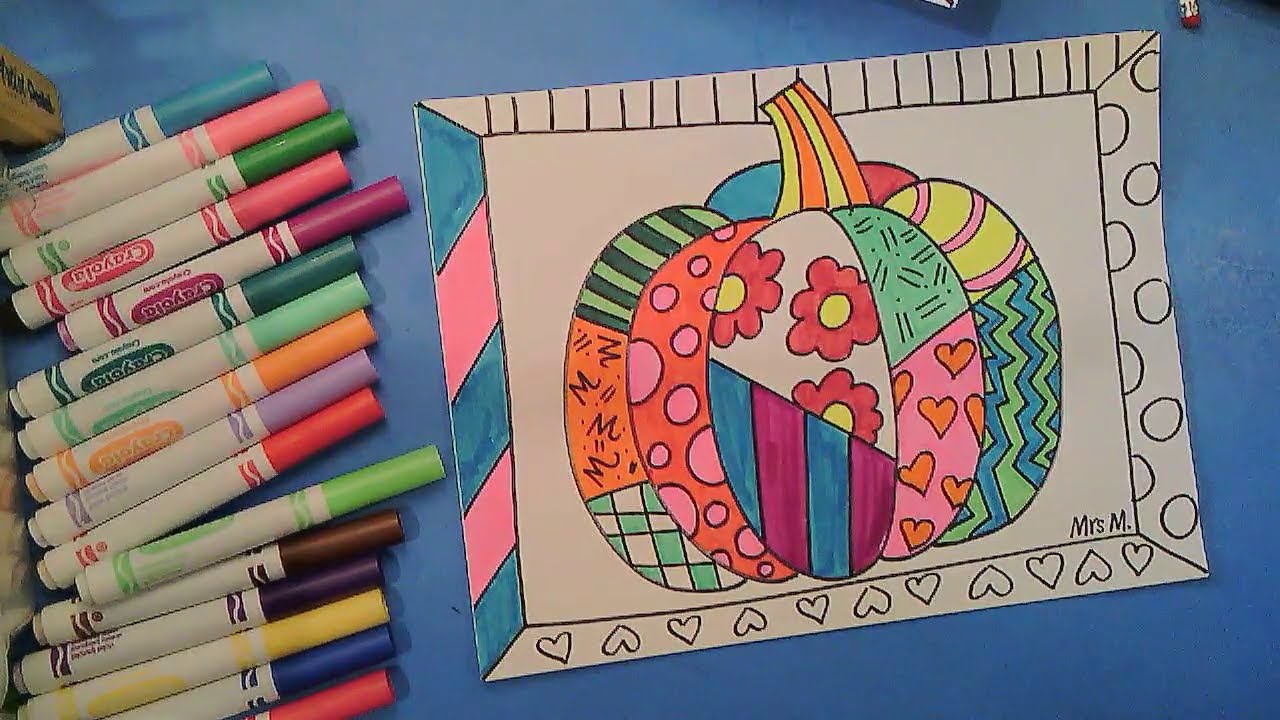 Pumpkin inspired by Romero Britto - YouTube