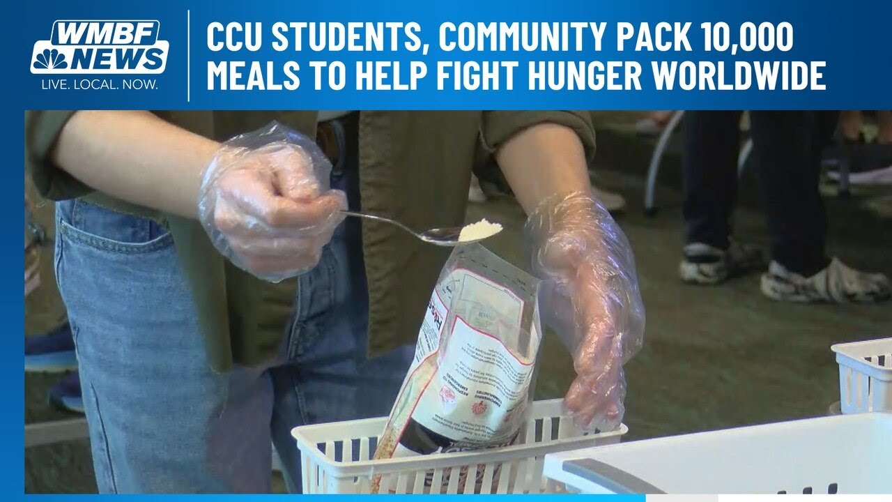 Coastal Carolina students help non-profit pack 10K meals to combat ...
