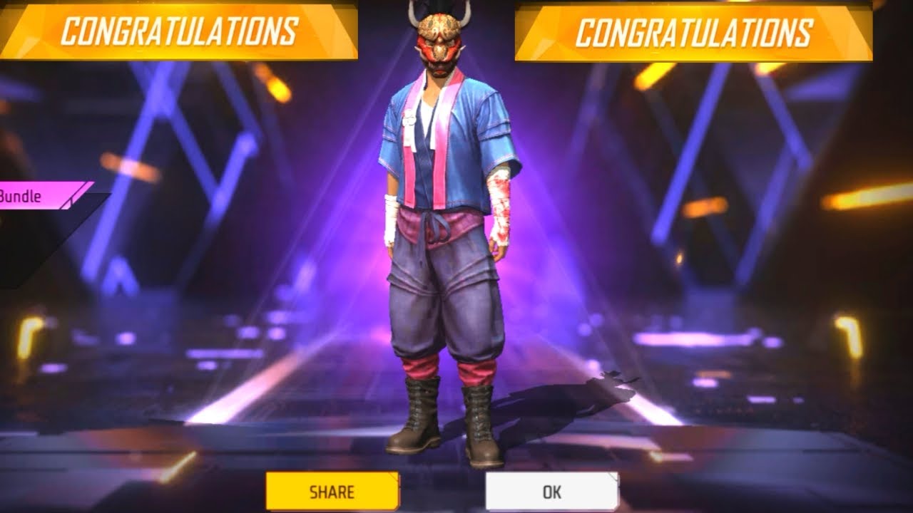 Why of the Bushido Bundle in free fire 😱 New Event Luck royal ff - YouTube