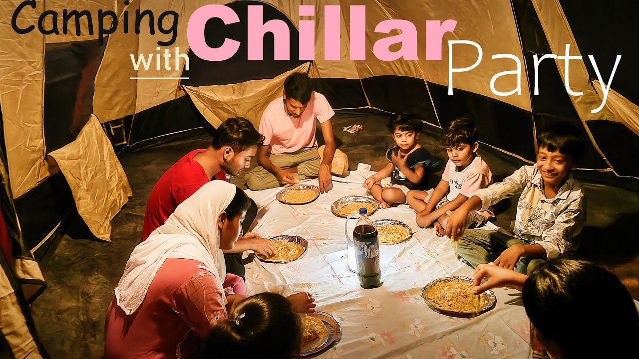 Camping With Chillar Party || Campfire Cooking || ASMR || Sounds Of ...