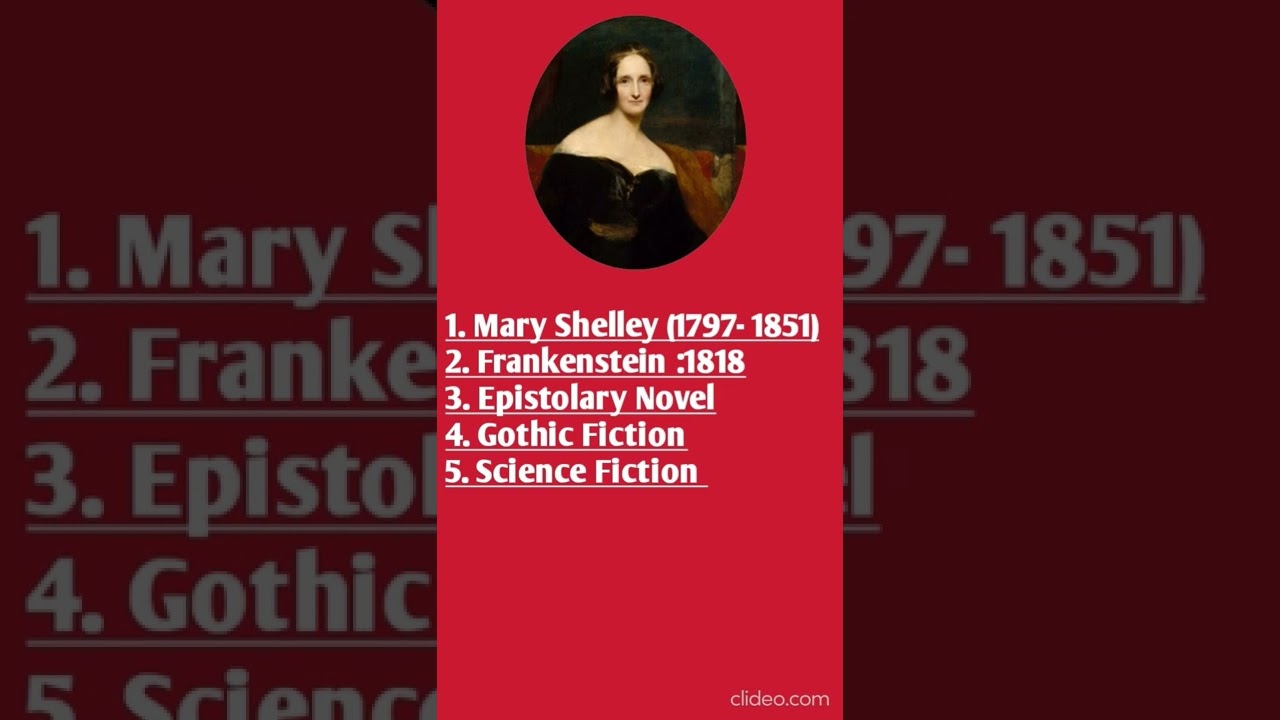 Frankenstein || The Modern Prometheus || Mary Shelley || Gothic Novel ...