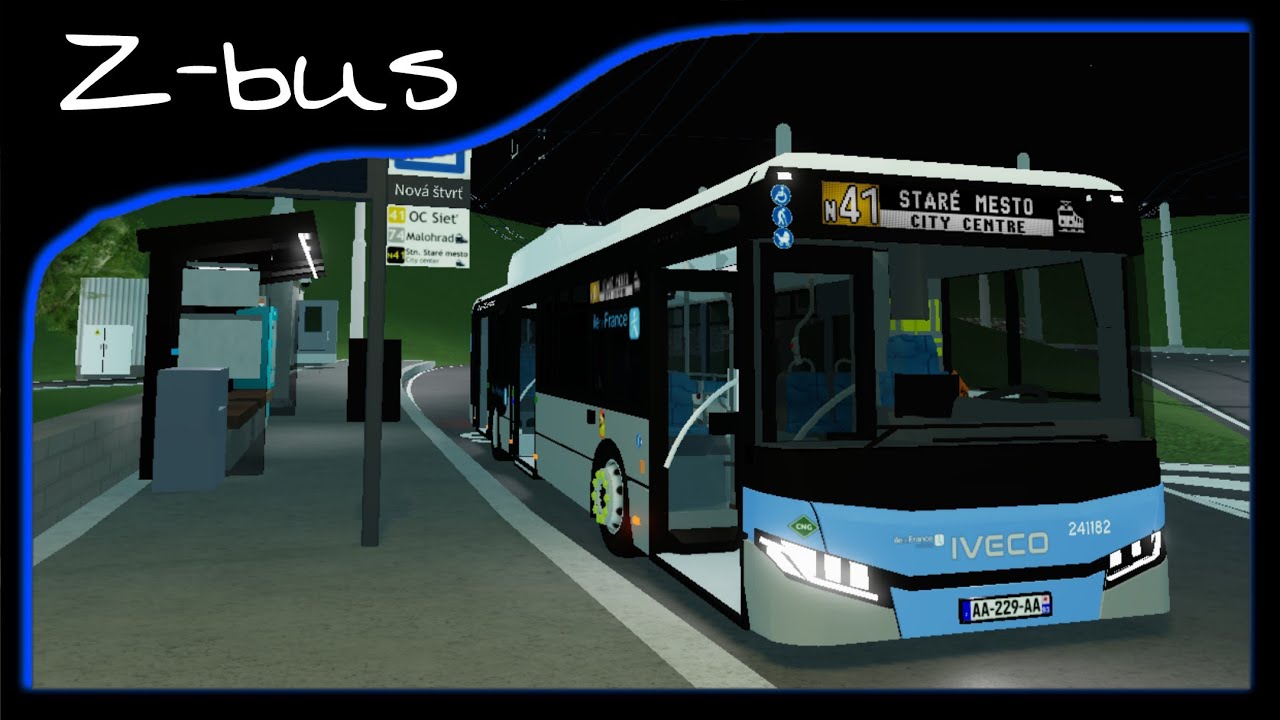 Ligne N41 | Iveco Urbanway C9 NF IDFM | Z-bus | Roblox (Épisode 13 ...