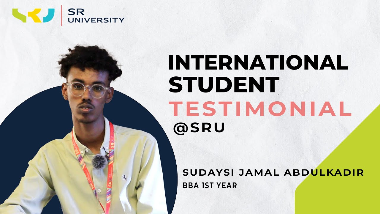 SUDAYSI JAMAL ABDULKADIR's Journey at SR University | Somalian Student ...