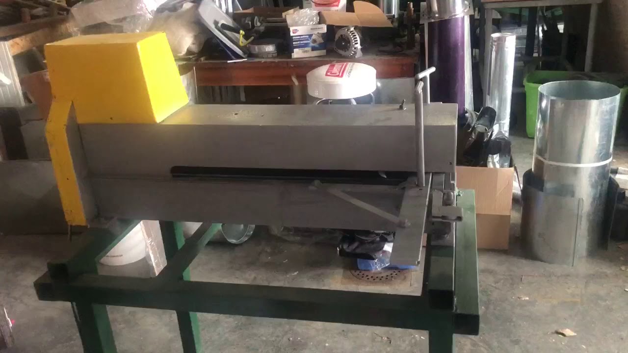 Wilder workhorse sheetmetal slitter - YouTube