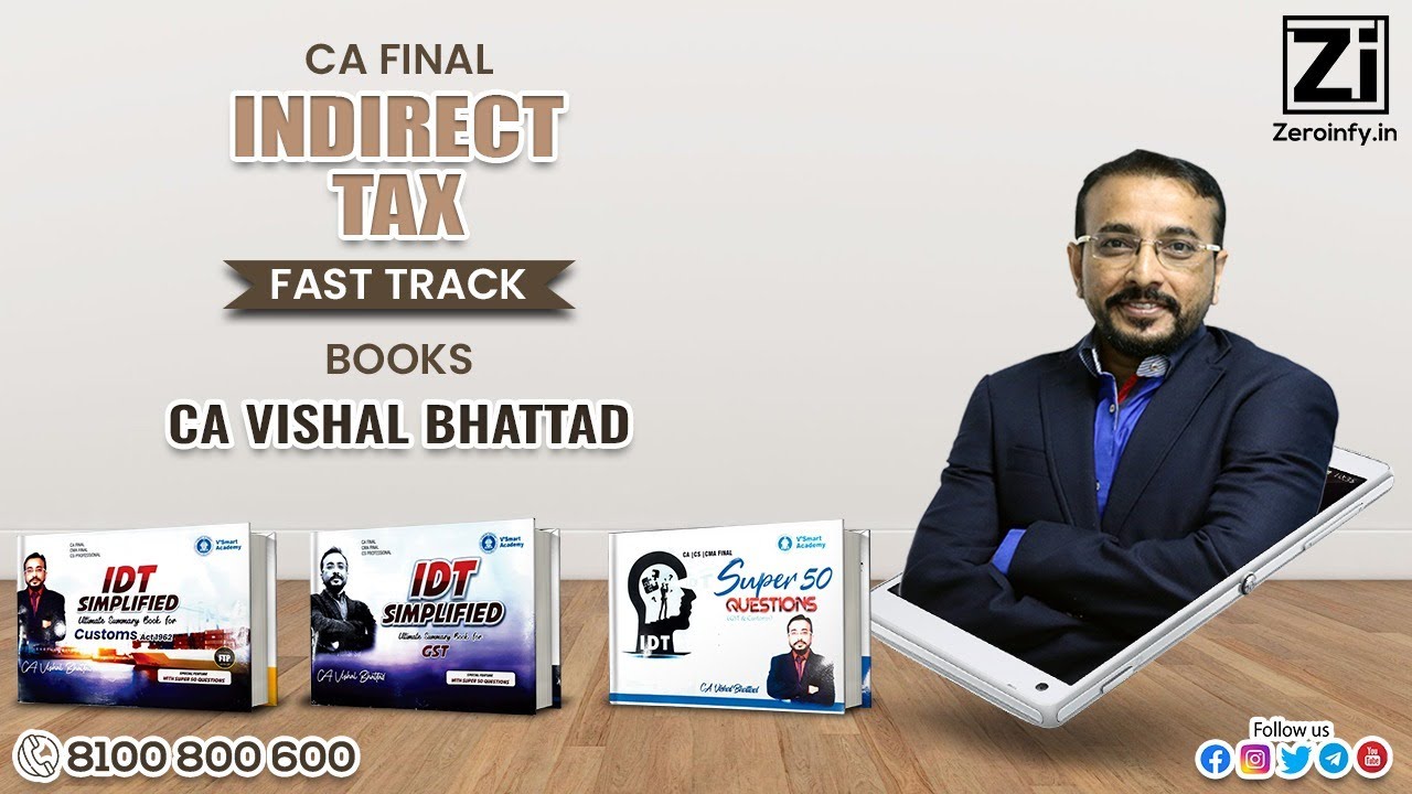 CA Final IDT | Fast Track Book | CA Vishal Bhattad - YouTube