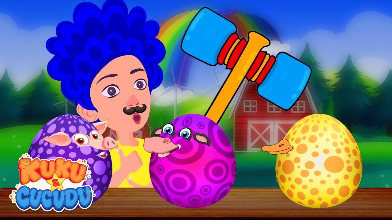 Surprise Eggs Animals | Kids songs & Nursery rhymes - Kuku and Cucudu ...