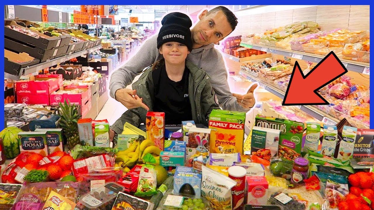 BIGGEST EVER FOOD HAUL | 4 SUPERMARKETS | EASTER SPECIAL | VEGAN - YouTube