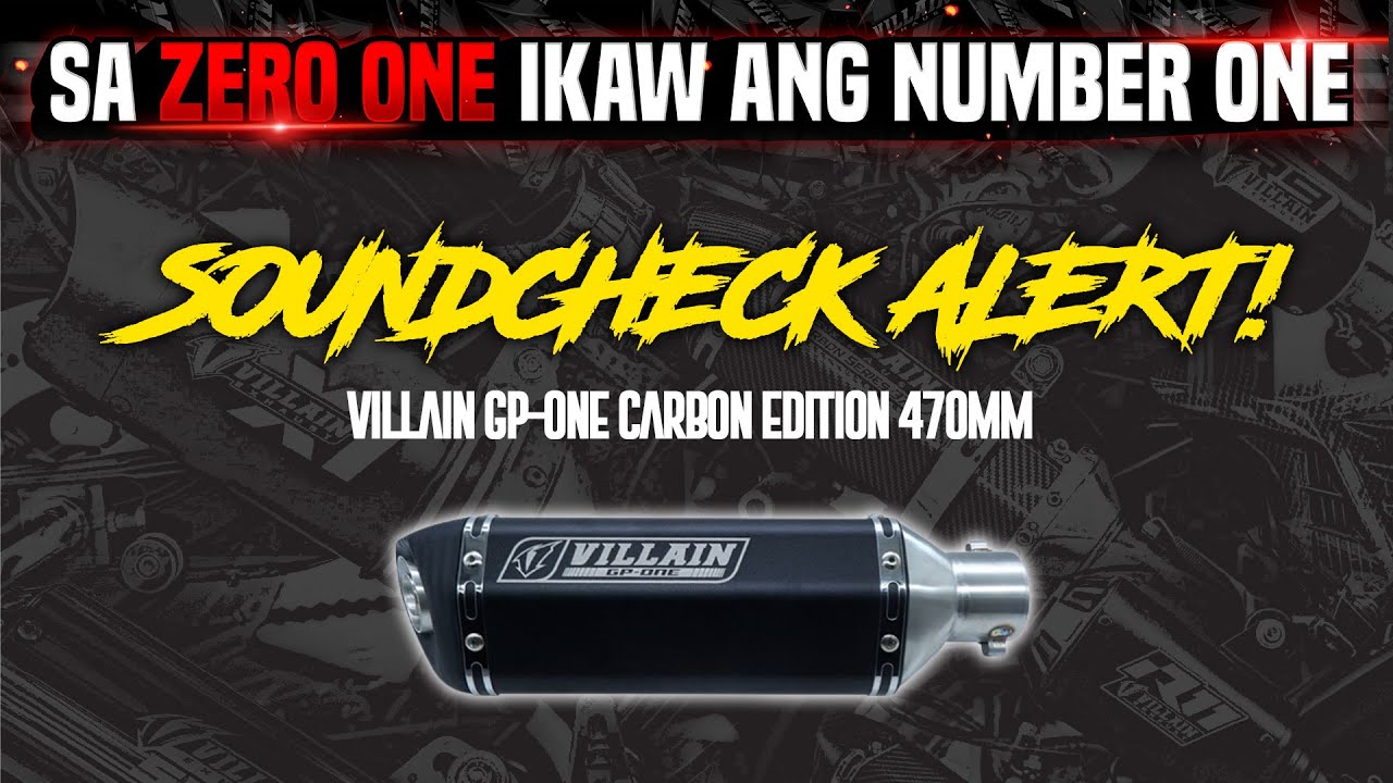 VILLAIN EXHAUST GP-ONE CARBON EDITION SOUNDCHECK - YouTube