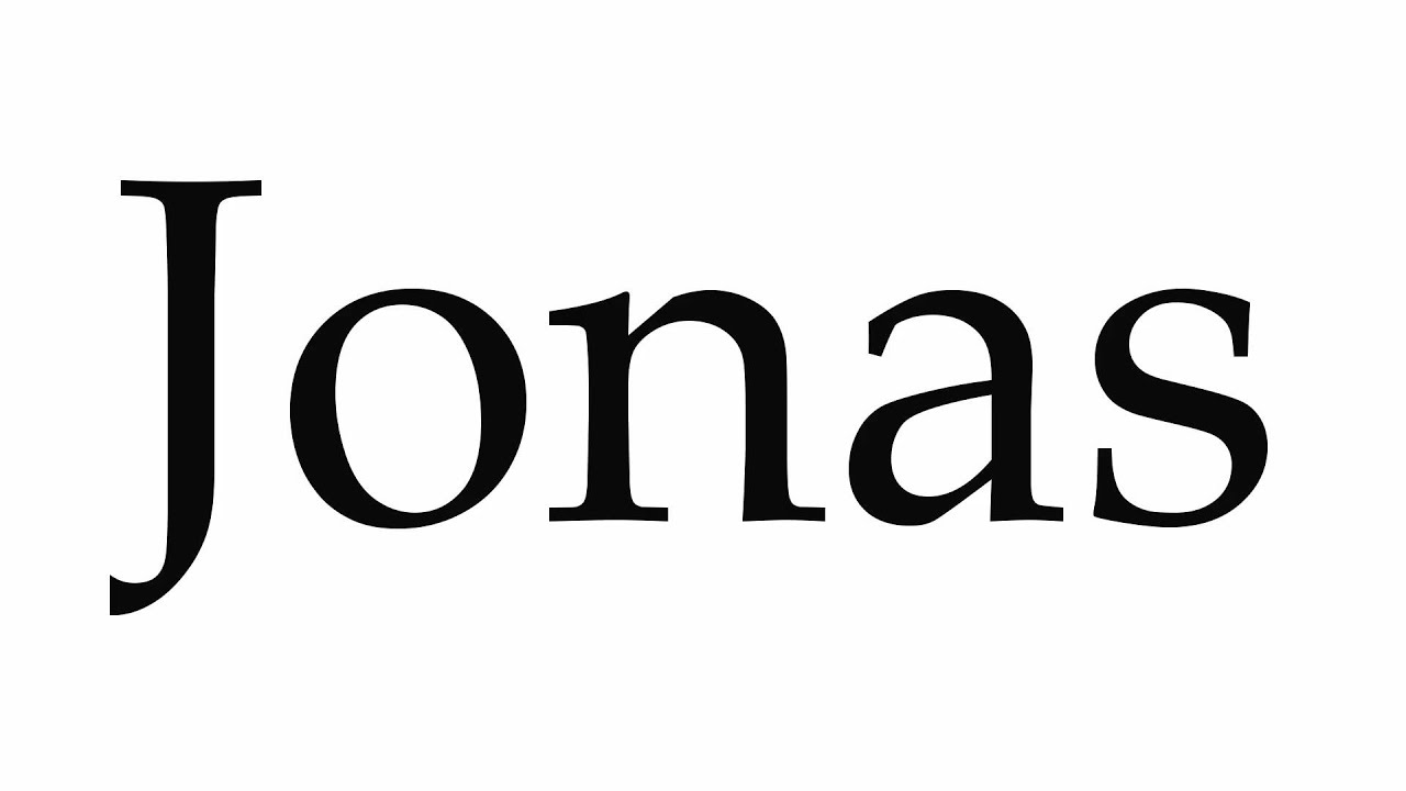 How to Pronounce Jonas - YouTube