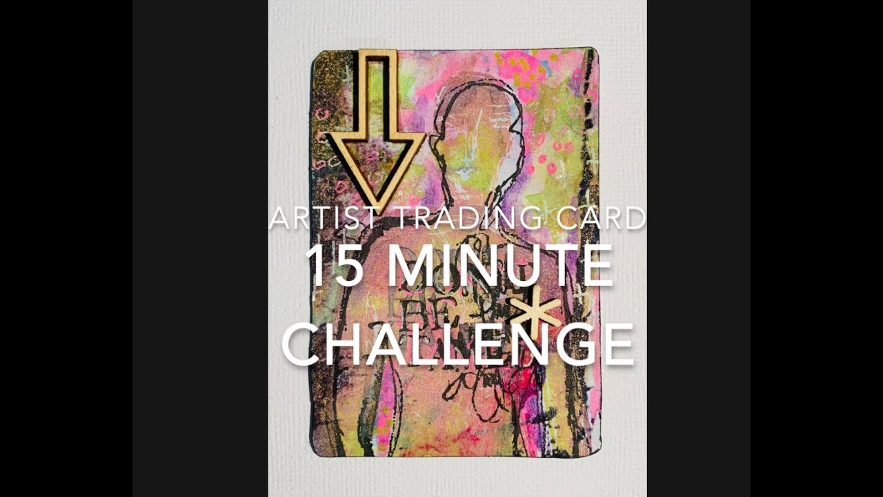 Artist Trading Card: 15 minute challenge - YouTube