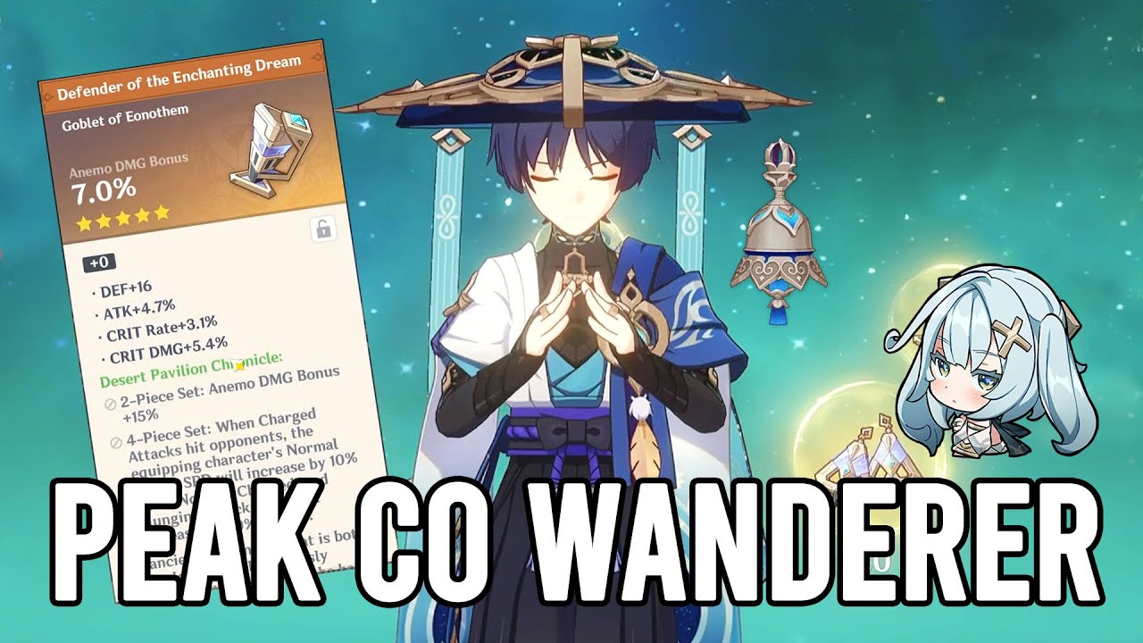 Finally! Peak C0 Wanderer Hypercarry with Desert Pavilion Set | Genshin ...