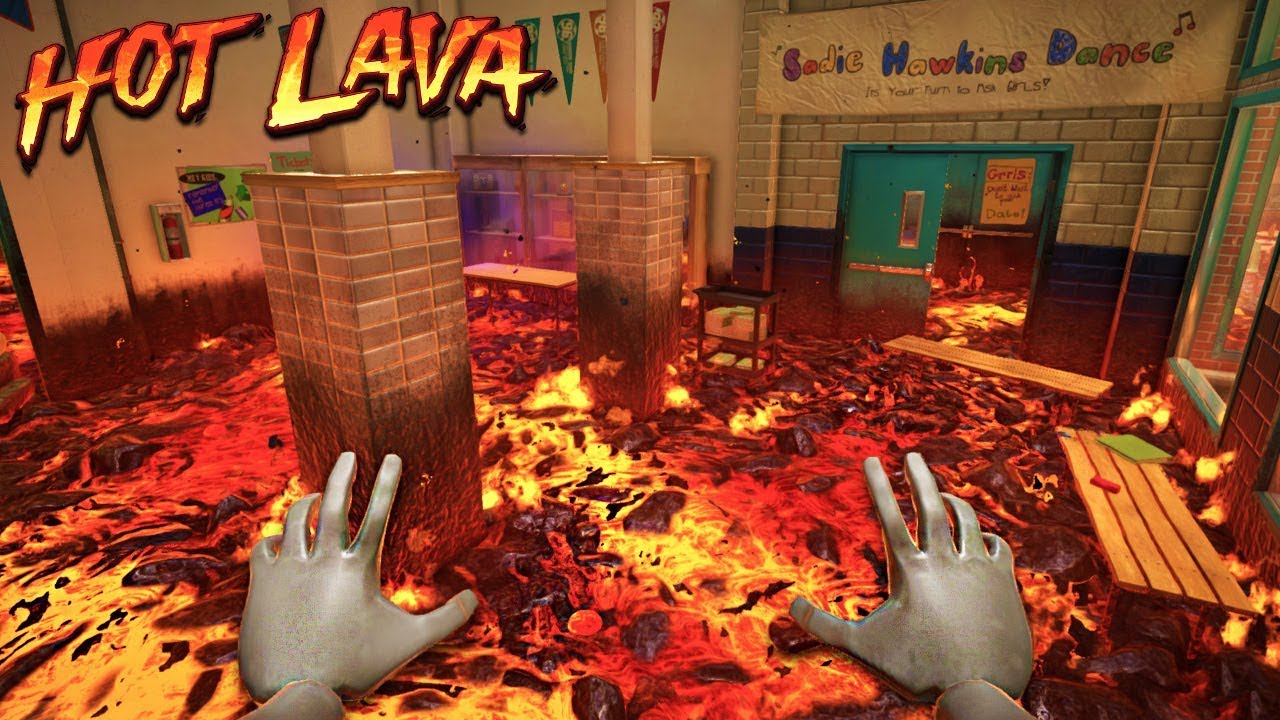 FELL INTO THE LAVA - Hot Lava - YouTube