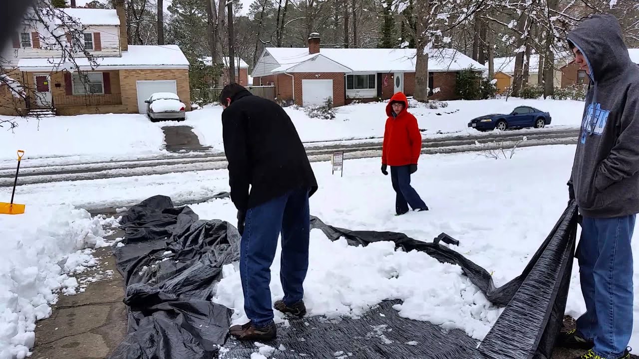 After the big snow. ..7 to 9 inches - YouTube