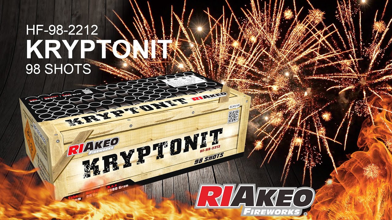 KRYPTONIT HF-98-2212 30mm | RIAKEO FIREWORKS - YouTube