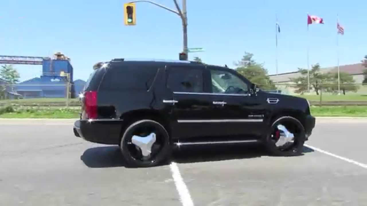 HILLYARD CUSTOM RIM&TIRE CADILLAC ESCALADE 26 INCH 3 BLADES CHOPPING ...