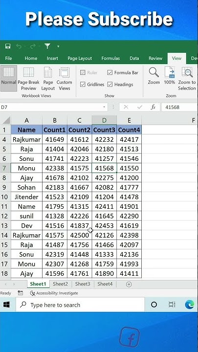 Excel Ki Best Tips And Tricks || #Shorts || Excel Shorts Video - YouTube