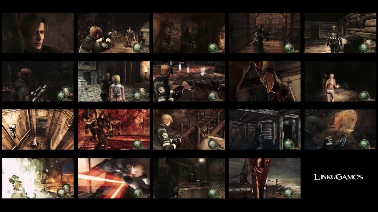 Resident Evil 4 UHD but ALL CHAPTERS at the same time! - YouTube