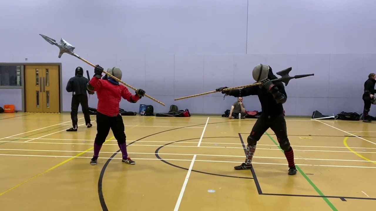 Halberd Sparring - Rick v Jordan - YouTube